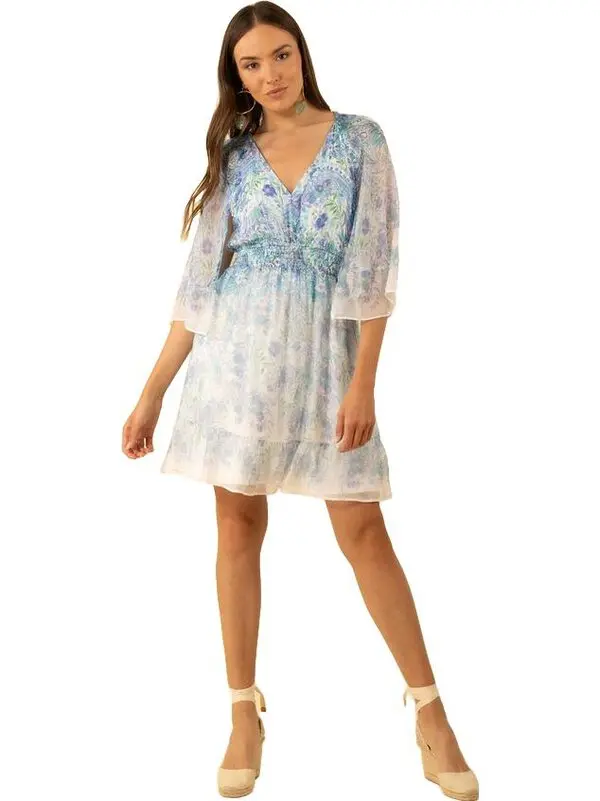 Hale Bob Baylee Chiffon Dress - Blue
