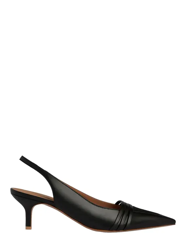 MALONE SOULIERS 45mm Tanner Leather Pumps - Black