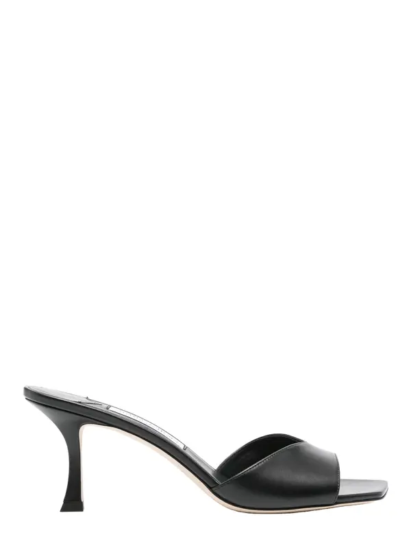 JIMMY CHOO Skye 70mm Leather Mules - Black
