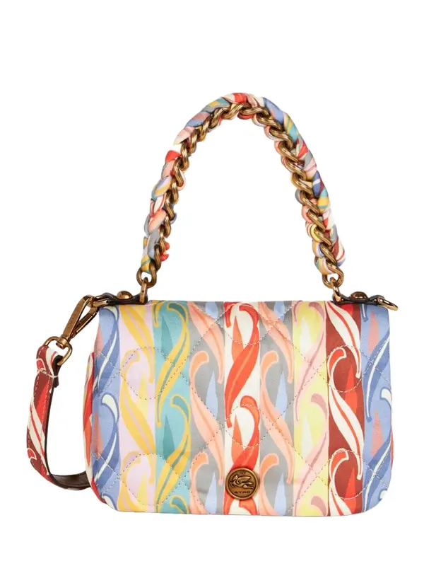 Etro Bond Summer-print Mini Bag - Blue