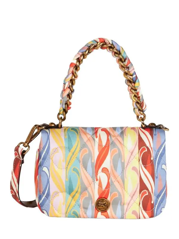 Etro Bond Summer-print Mini Bag - Blue