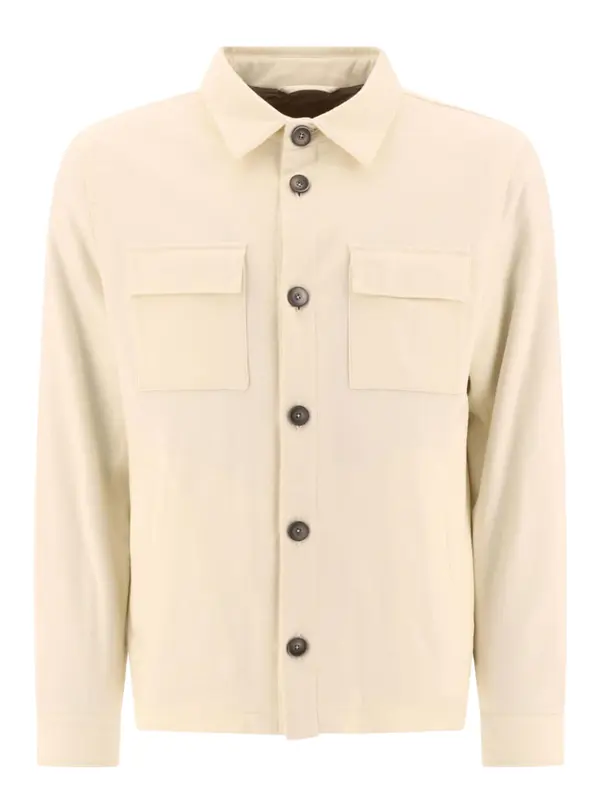 Herno Button-up Shirt Jacket - White