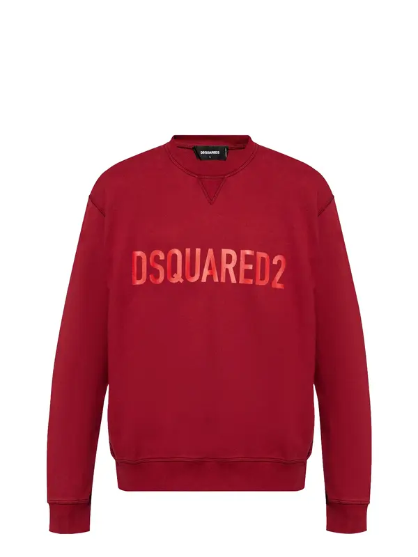 Dsquared2 Logo-print Cotton Sweatshirt - Red