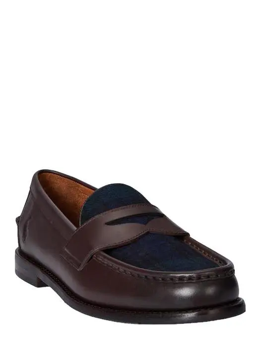 Ralph Lauren Polo Alston Penny Loafer - Dark Brown/black
