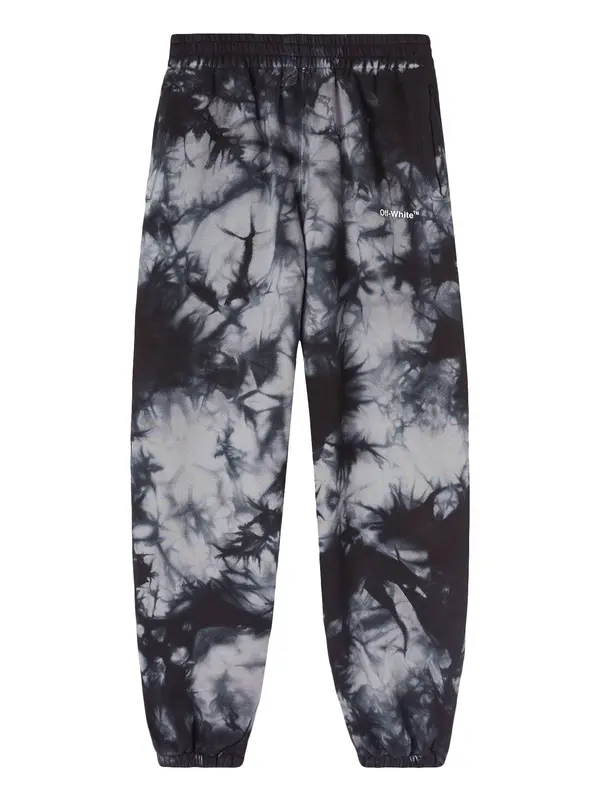 Off-White Diag Tie Dye Slim Sweatpant 'warm /white - Grey