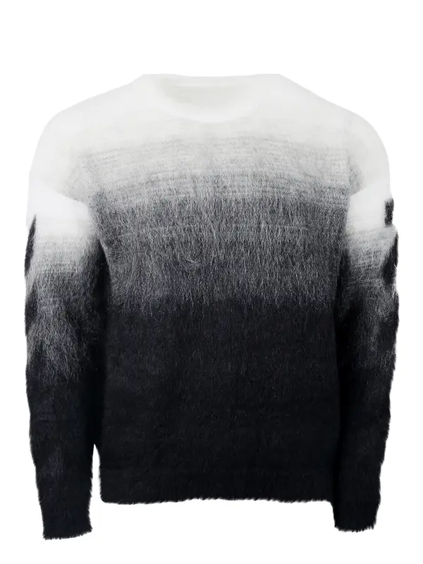 Off-White Diag Arrow Brushed Knit Crewneck - Black