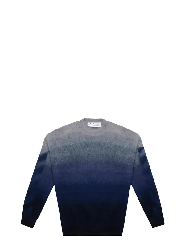 Off-White Diag Brushed Knit Crewneck - Blue