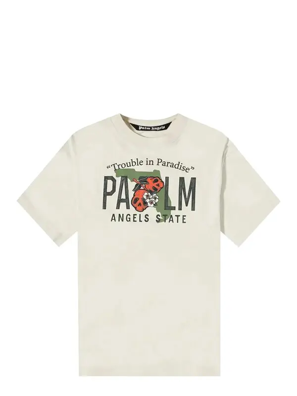 Palm Angels East Coast Vintage Tee /black - White