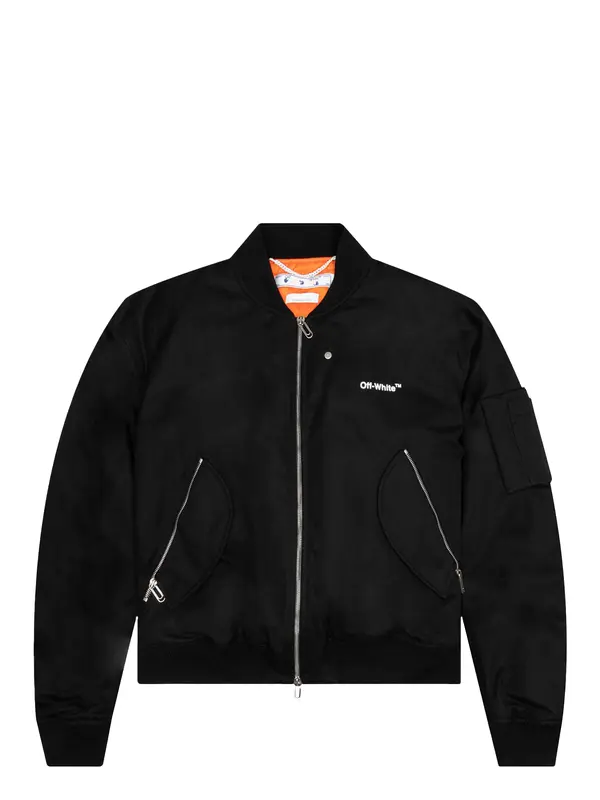 Off-White Diag Tab Bomber Jacket - Black