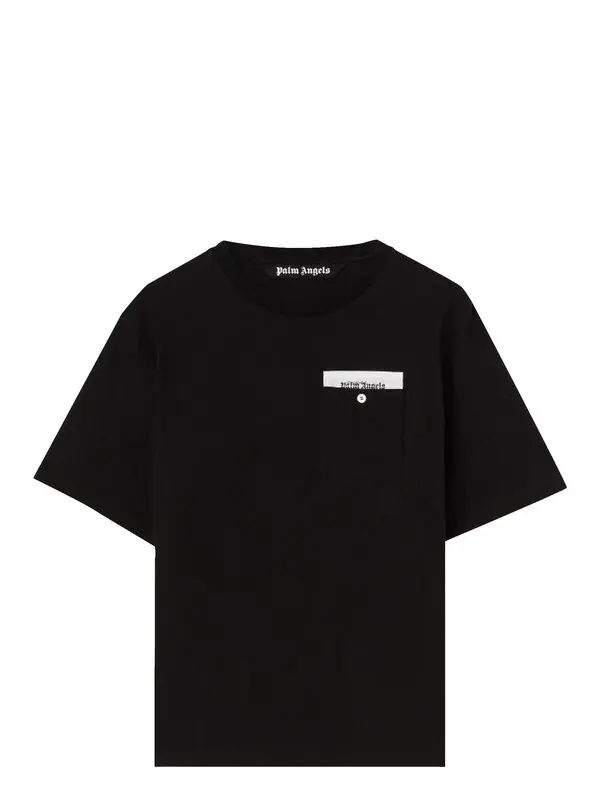 Palm Angels Sartorial Tape Pocket Tee - Black
