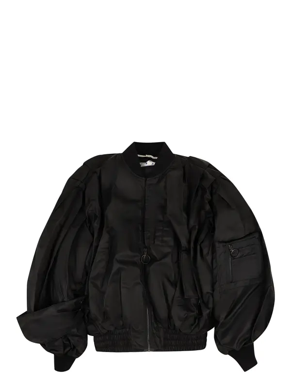Off-White Pascal Print Pivot Bomber - Black