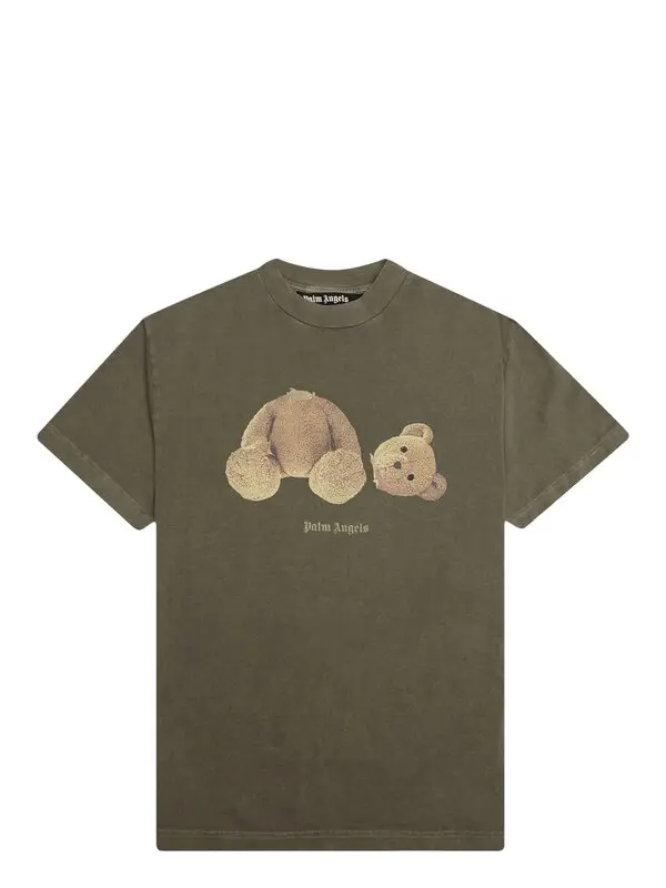 Palm Angels Bear Classic Tee 'white - Green