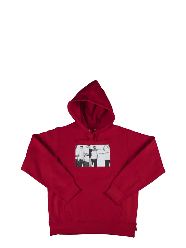 Supreme Classic Ad Hooded Sweatshirt - Red
