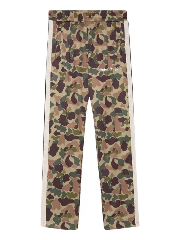 Palm Angels Camo Track Pants 'military - White
