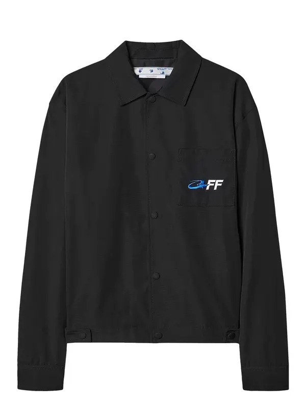 Off-White Exact Opposite Shirt Jacket /white - Black