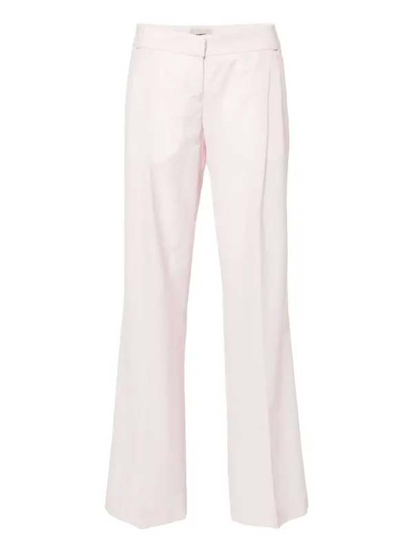 Coperni Check Pattern Flared Trousers - Pink