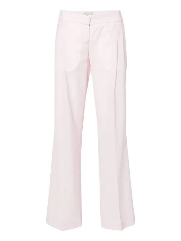 Coperni Check Pattern Flared Trousers - Pink