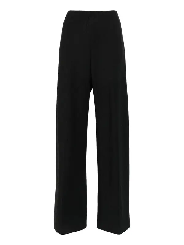 Vince High-waist Straight-leg Trousers - Black