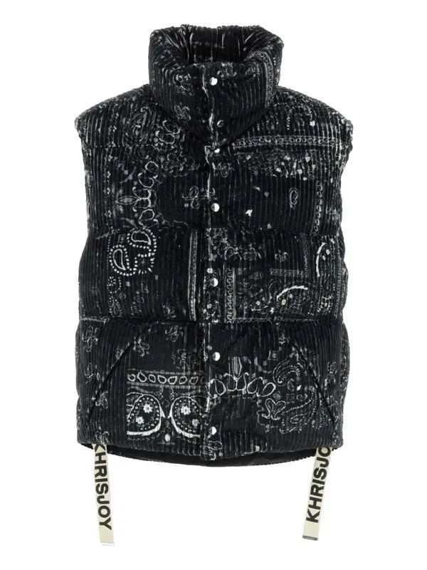 Khrisjoy Corduroy Oversize Down Jacket - Printed