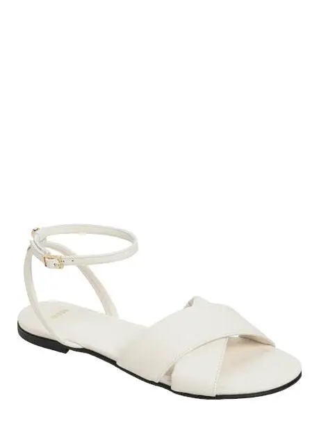 BOSS Millie Ankle Strap Sandal - Open White