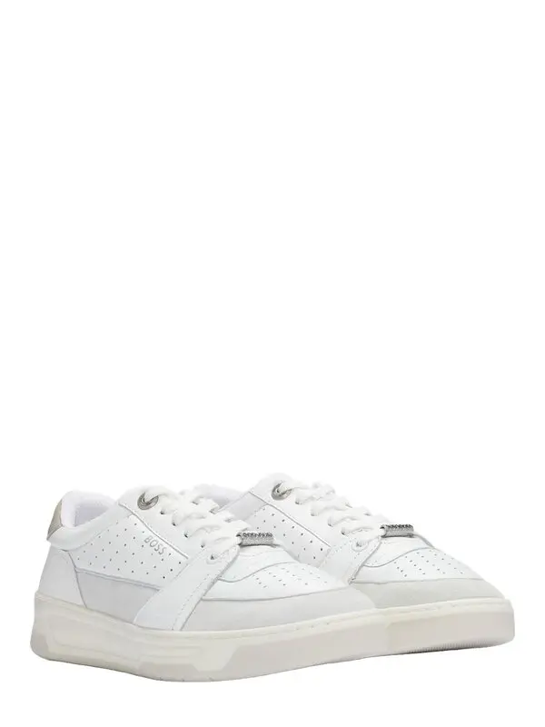 BOSS Baltimore Leather Sneakers - Open White