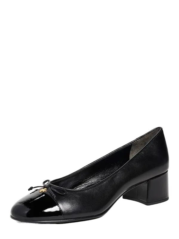 Tory Burch 45mm Cap-toe Pumps - Perfect Black / Perfect Black