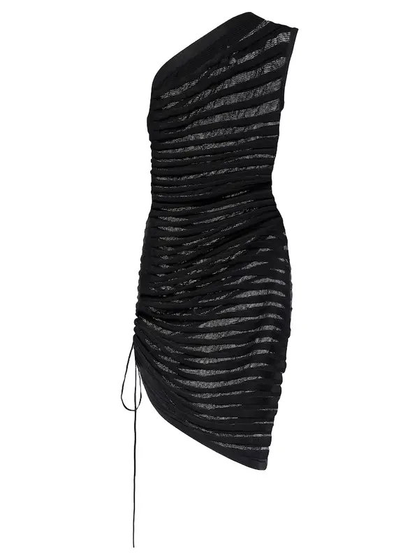 Alaïa Open-knit Minidress - Black