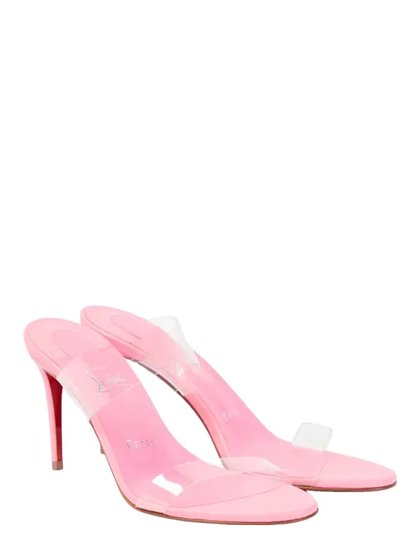 CHRISTIAN LOUBOUTIN Just Nothing 85 Mules - Pink