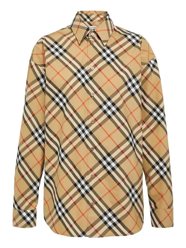 Burberry Check Cotton Shirt - Multicoloured