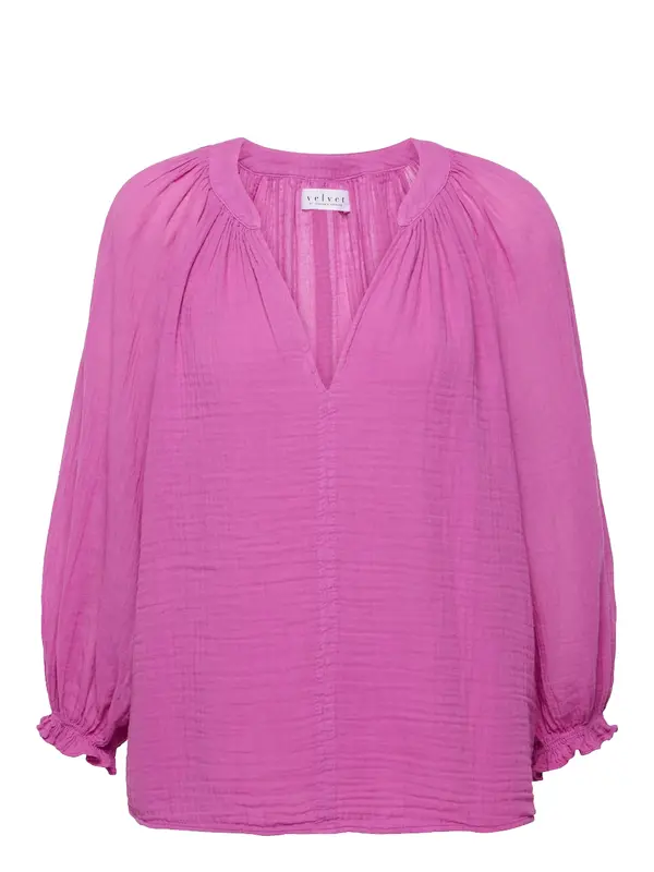 Velvet By Graham & Spencer Denice Blouse - Purple