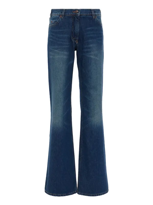 Magda Butrym Low-rise Flare Jeans - Blue