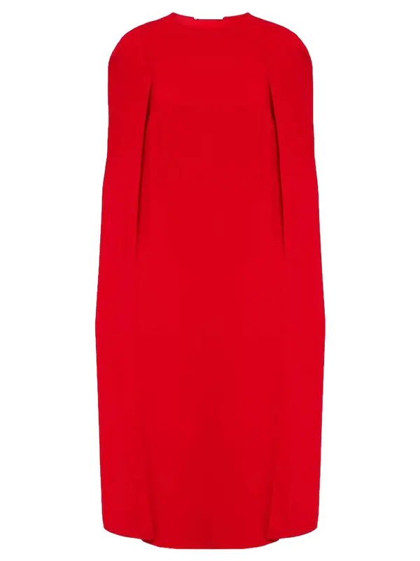Stella McCartney Caped Midi Dress - Red