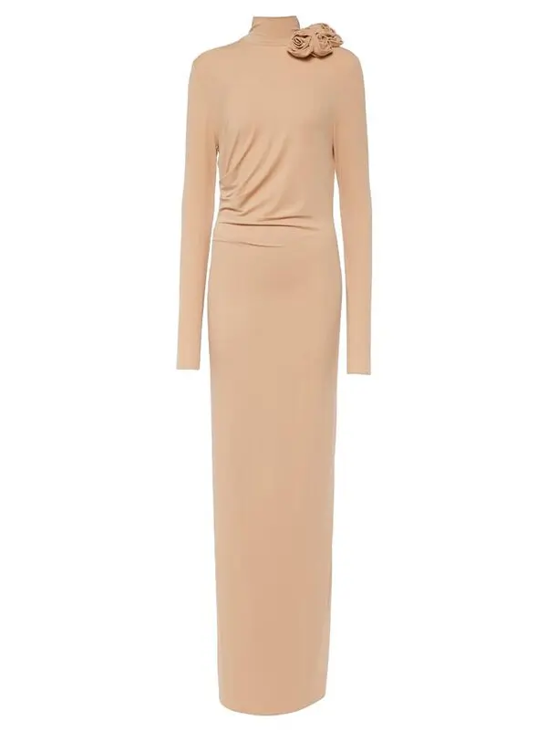 Magda Butrym Floral-appliqué Gown - Beige