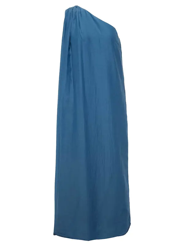 Velvet By Graham & Spencer Diana Cotton And Silk Maxi Dress - Blue
