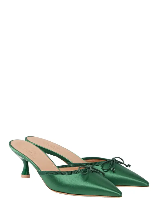 MALONE SOULIERS X Tabitha Simmons Rose 45 Mules - Green