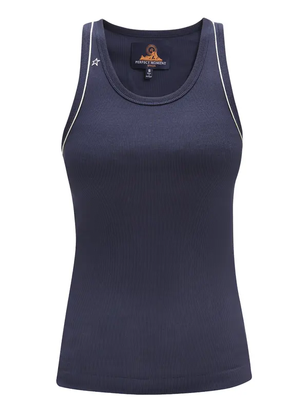 Perfect Moment Cubells Ribbed Vest - Navy