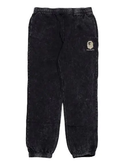 A BATHING APE Overdye Sweat Pants - Black