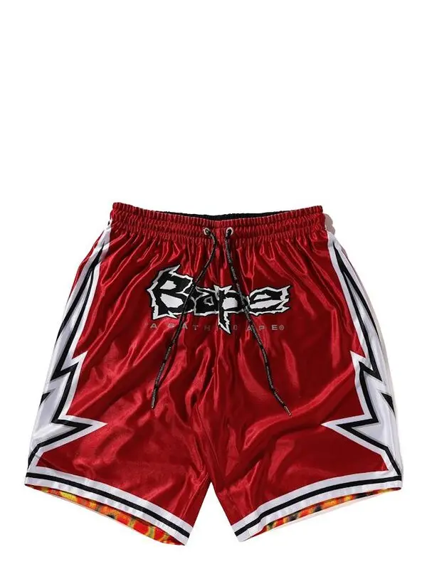 BAPE Reversible Basketball Shorts - Red