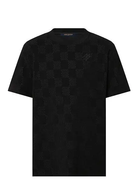 LOUIS VUITTON Damier French Terry Cotton T-shirt - Meteorite
