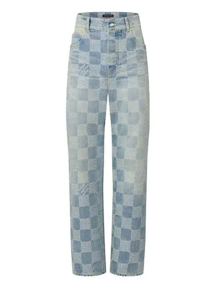 LOUIS VUITTON Damier Denim Skate Pants - Indigo