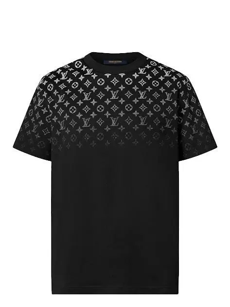 LOUIS VUITTON Gradient Cotton T-shirt - Black/white