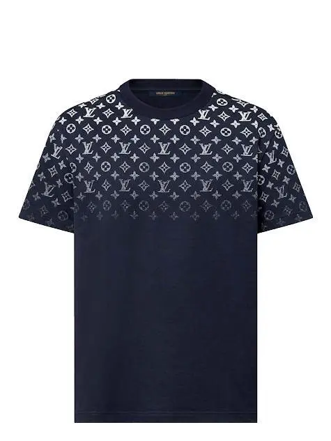 LOUIS VUITTON Gradient Cotton T-shirt - Navy Blue