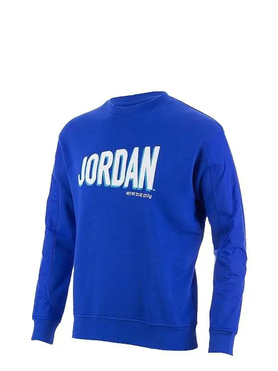 JORDAN Flight Mvp Graphic Fleece Crewneck Sweatshirt - Blue