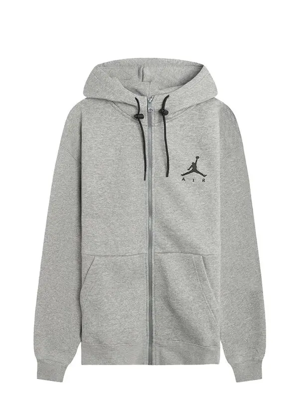 JORDAN Jumpman Air Fleece Full-zip Hoodie - Grey
