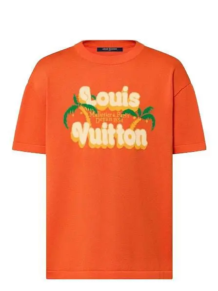 LOUIS VUITTON Shortsleeved Cotton Crewneck - Orange