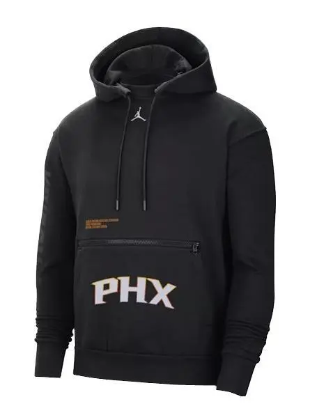 JORDAN Nba Phoenix Suns Courtside Statement Edition Fleece Hoodie - Black