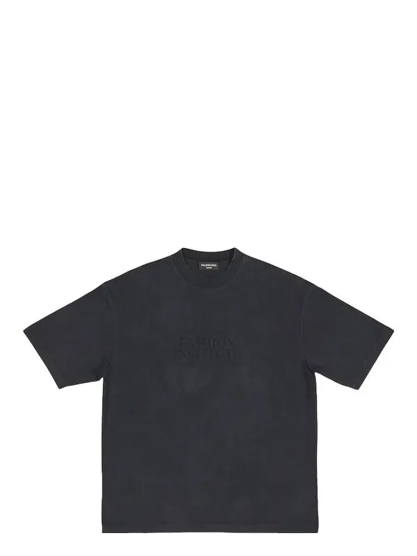 Balenciaga Fashion Institute Medium Fit T-shirt - Washed Black