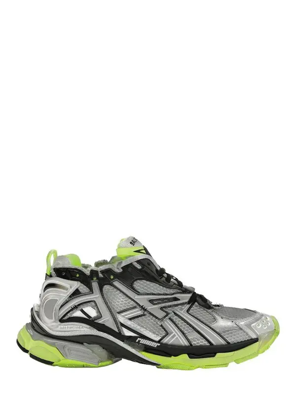 Balenciaga Runner Sneakers - White/black/neon Yellow