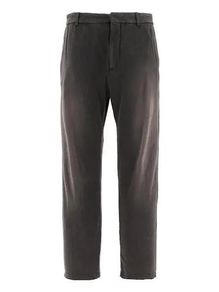 Balenciaga Worn Out Cotton Knit Trousers - Black