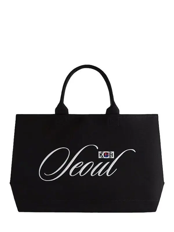 Kith Seoul Canvas Tote Bag - Black